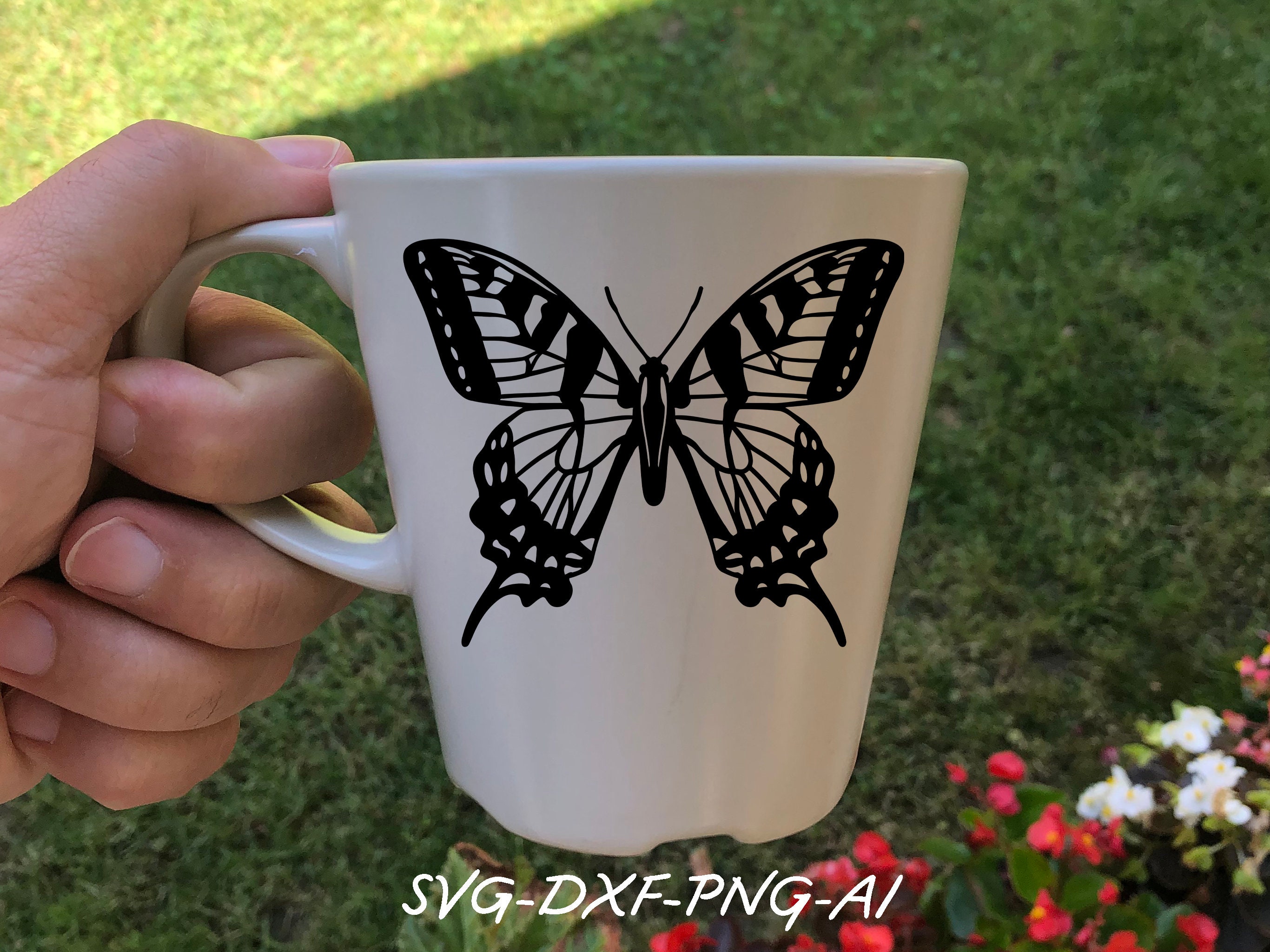 Eastern Tiger Butterfly Hand Drawn SVG Clipart, Laser Cut Butterfly ...