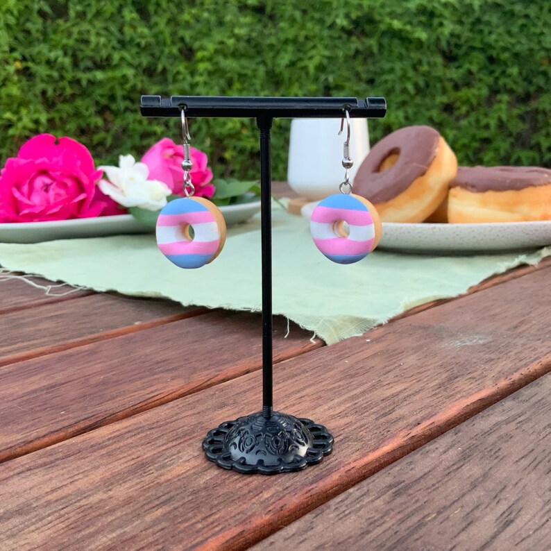 Pride Flag Donut Earrings - Etsy