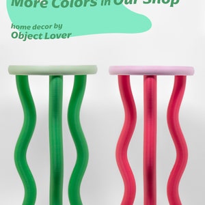The Jelly Side Table - Colorful Side Table - Wavy Postmodern Funky ...