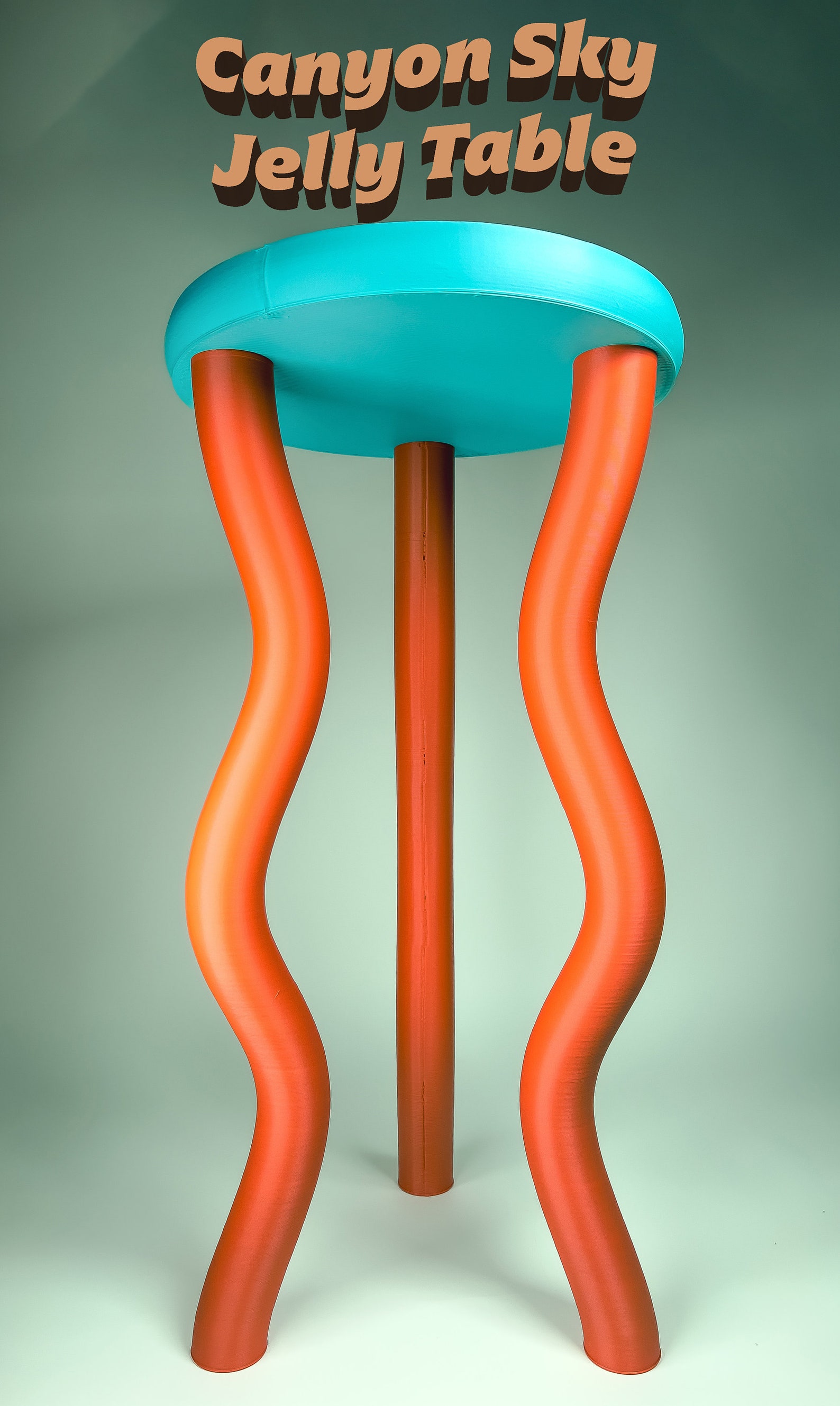 The Jelly Side Table - Colorful Side Table - Wavy Postmodern Funky ...