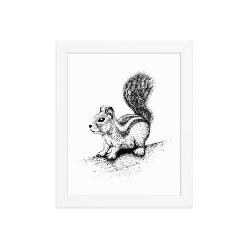 Chipmunk – Limited Edition Print - Etsy