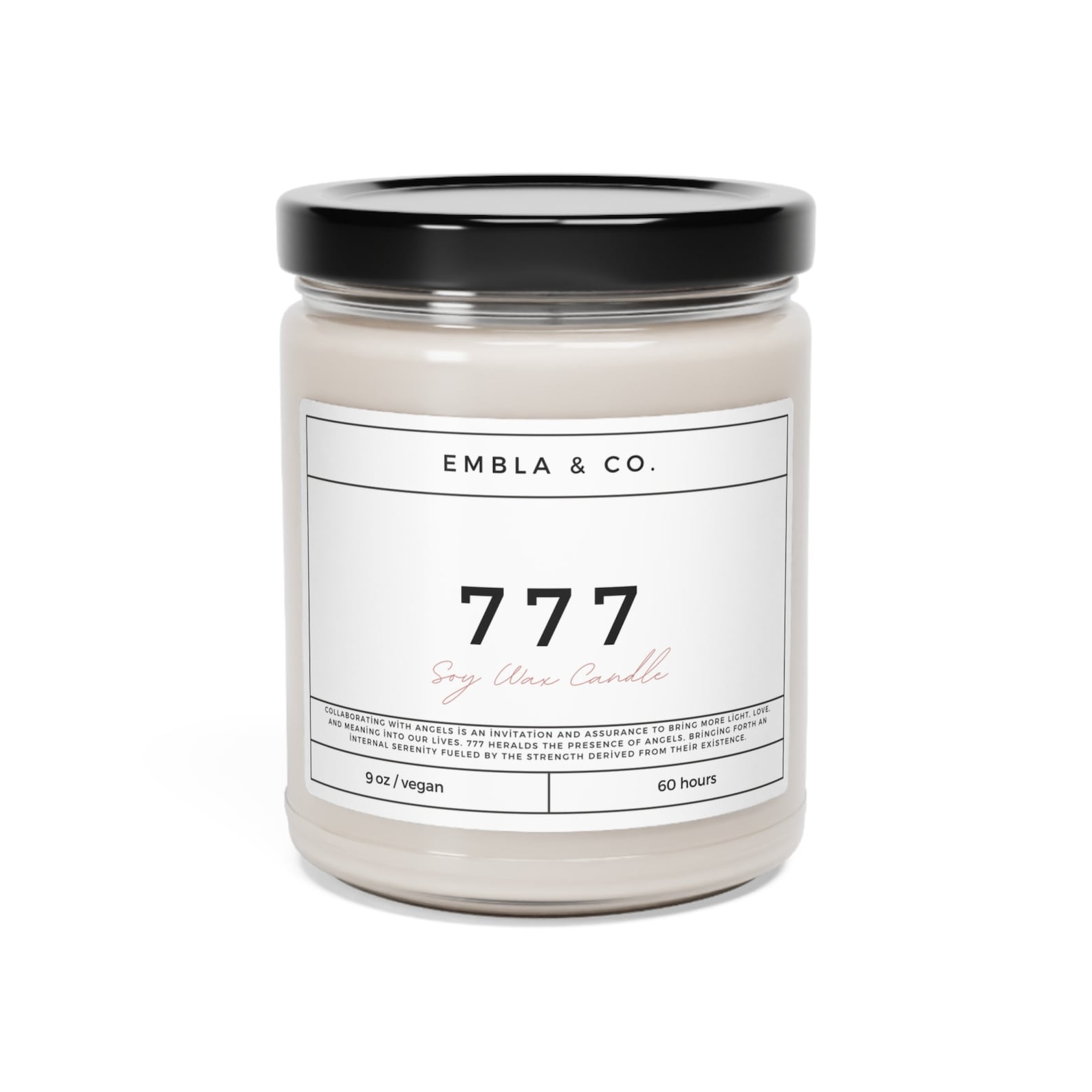 777 Angel Numbers Candle A Spiritual Law of Attraction Gift ...