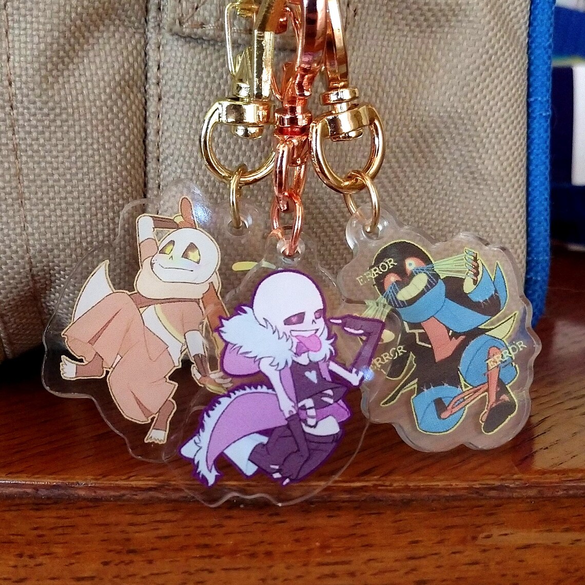 Inktale Sans Acrylic Charm Keychain | Etsy