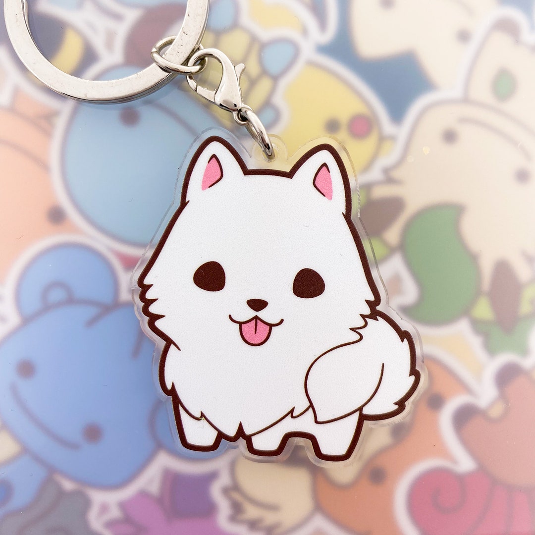 Samoyed Keyring - Etsy Australia