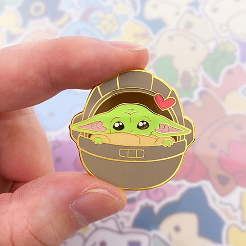 Grogu Enamel Pin - Etsy