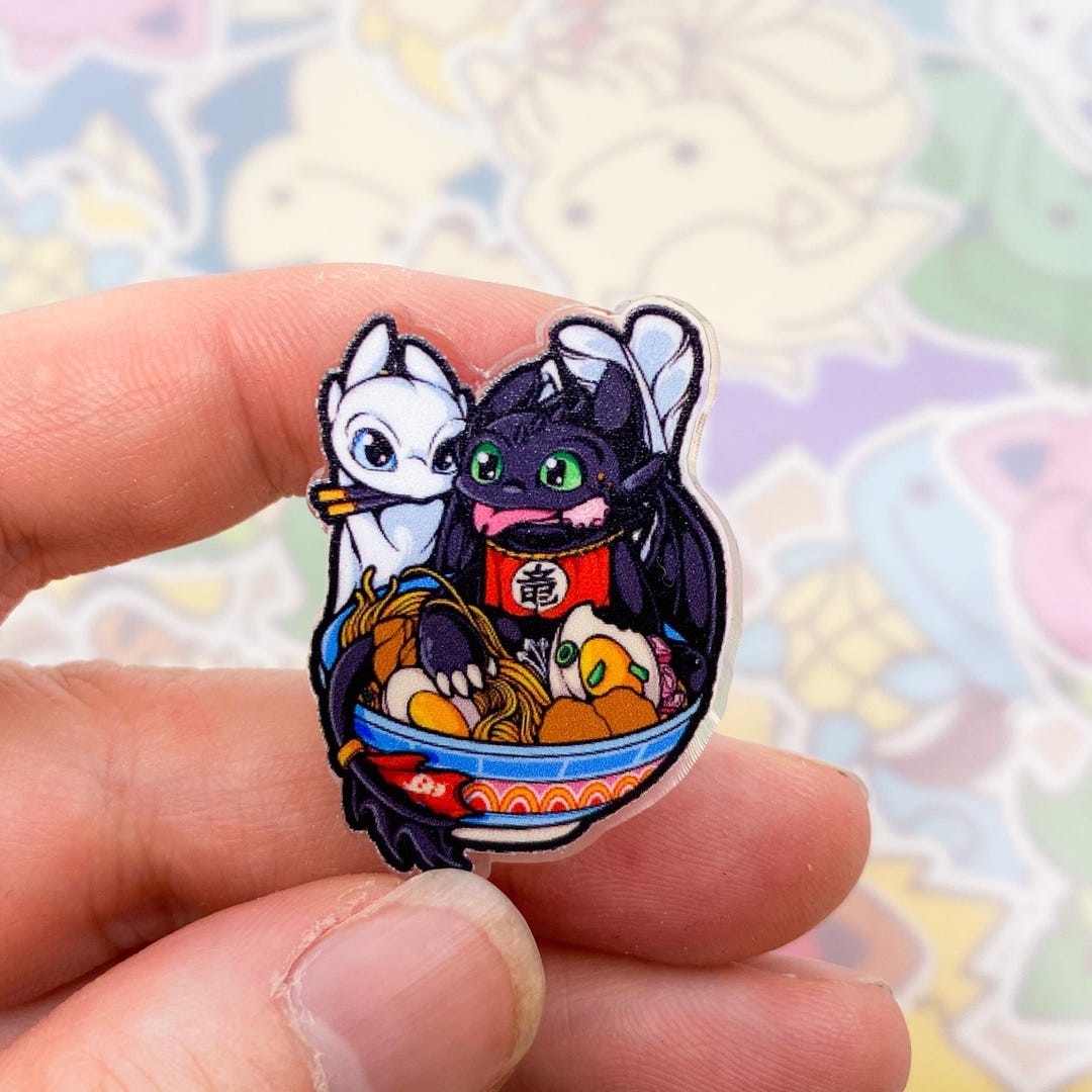 HTTYD Ramen Acrylic Pin - Etsy