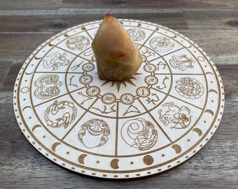 Zodiac Wheel Board | Etsy