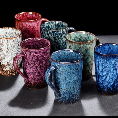 Handmade Artisan Ceramic Mug Set of Rustic Pottery Mugs - Etsy