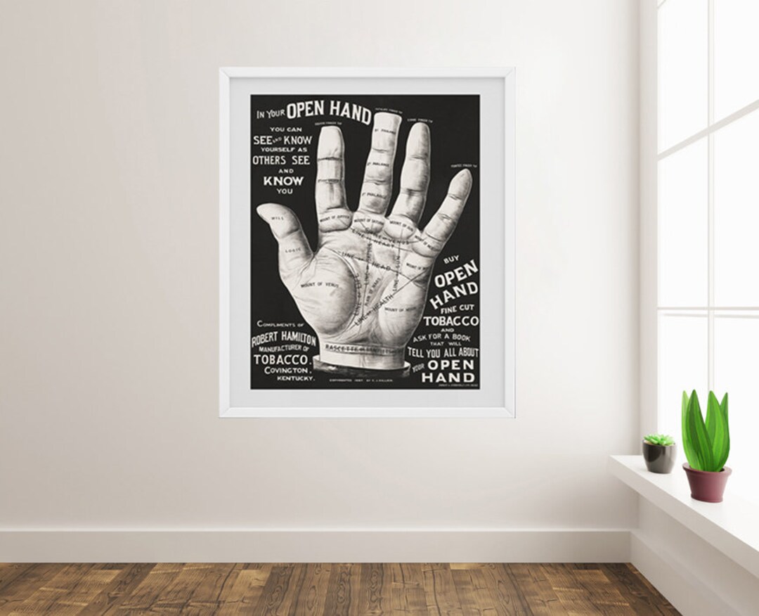 Vintage Hand / Palm Reading Art Print - Instant Download Digital Art ...