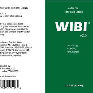 Wibi® Extreme Dry Skin Lotion 16oz - Etsy