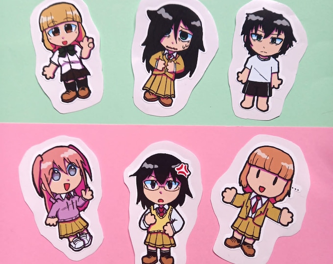 Watamote Characters Sticker Pack Fanart, Stationary, Stickers, Sticker ...
