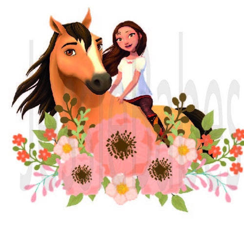 Spirit Riding Free & Lucky Sublimation File Digital Print and - Etsy