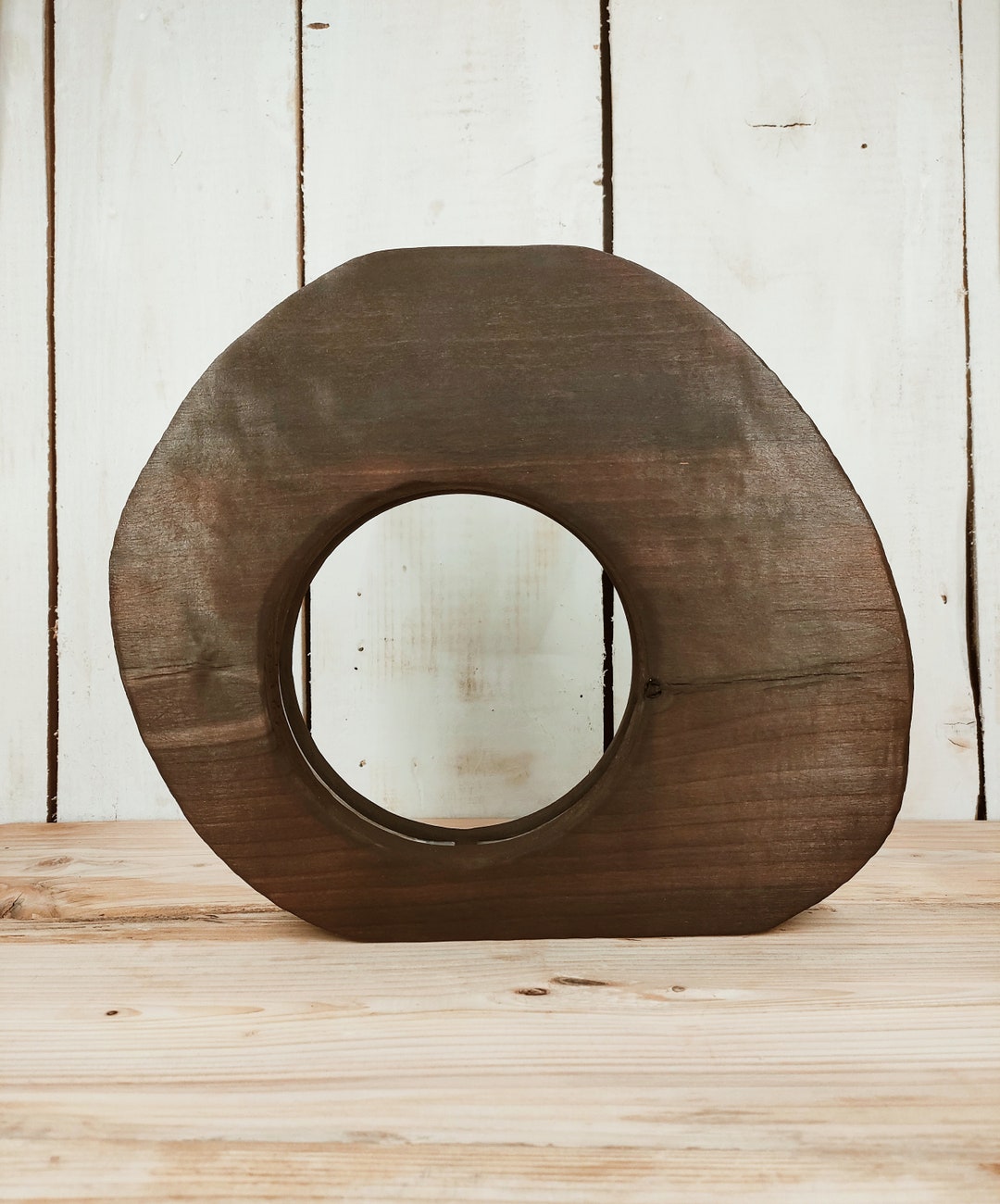 A Wooden Lamp Made of Burnt Poplar - Etsy