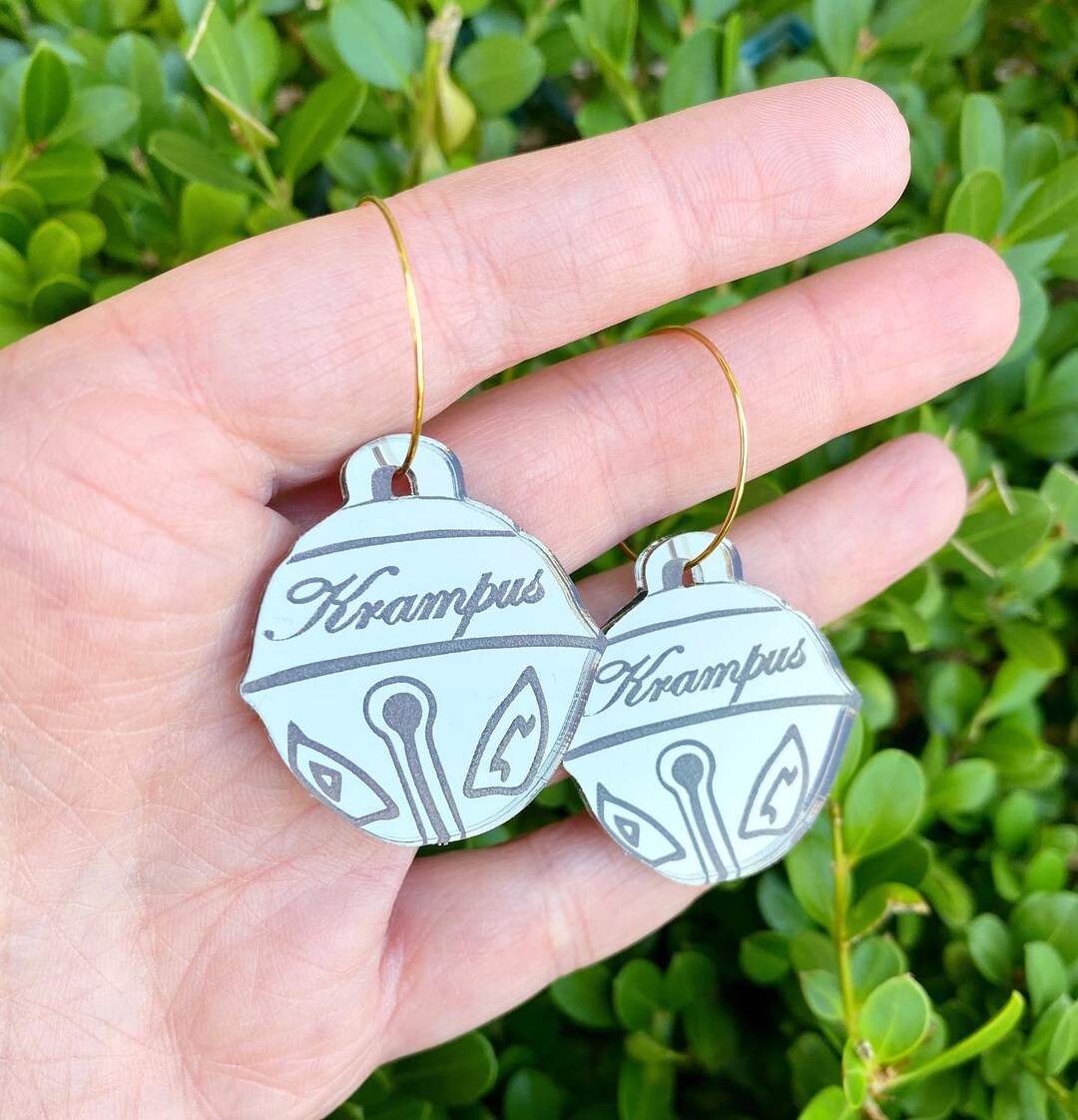 Krampus / Jingle Bell / Holiday Horror Bell Earrings - Etsy
