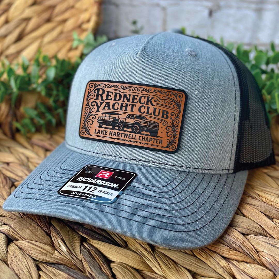 Redneck Yacht Club Hat | Personalized Chapter Trucker Hat | Funny Lake ...