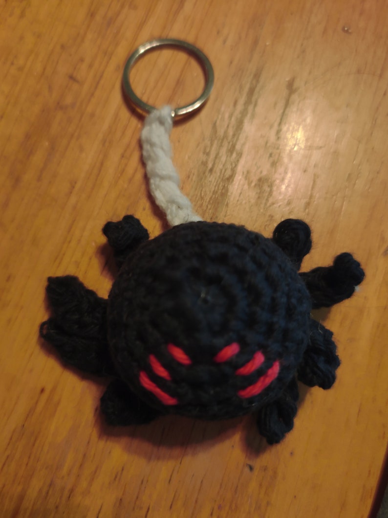 Mini Spiders, Spider Keychain, Set of 2, Crochet Spiders, Halloween ...
