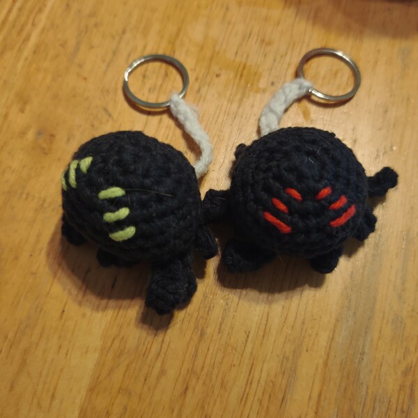 Crochet Spider Keychain - Etsy