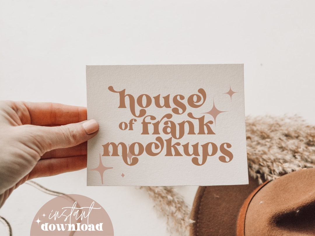 A2 5.5x4 Card Mockup, Card Mock up Boho Card Mockup, Card Mockup, Card ...