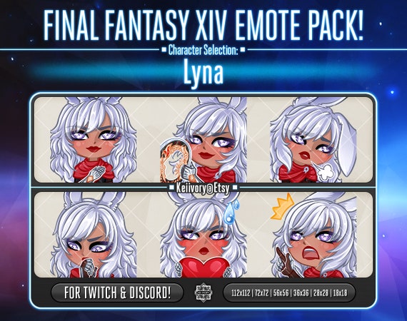 Ffxiv Lyna Emote Pack Etsy Australia