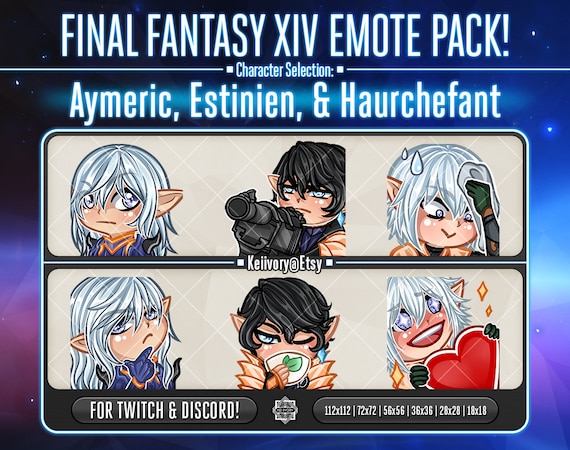 FFXIV Ishgardian Trio Emote Pack | Etsy