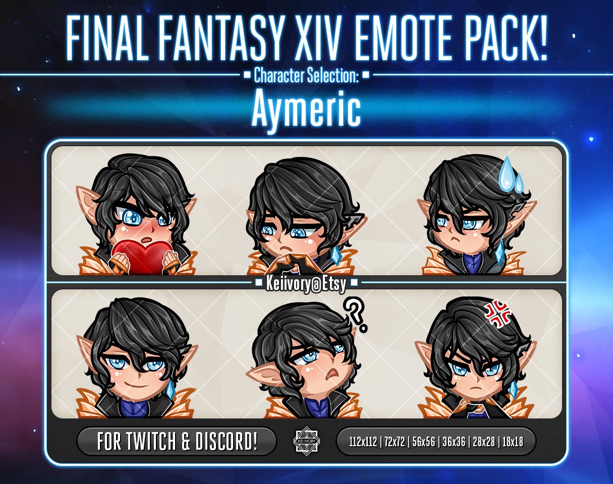 FFXIV Aymeric Emote Pack! - Etsy