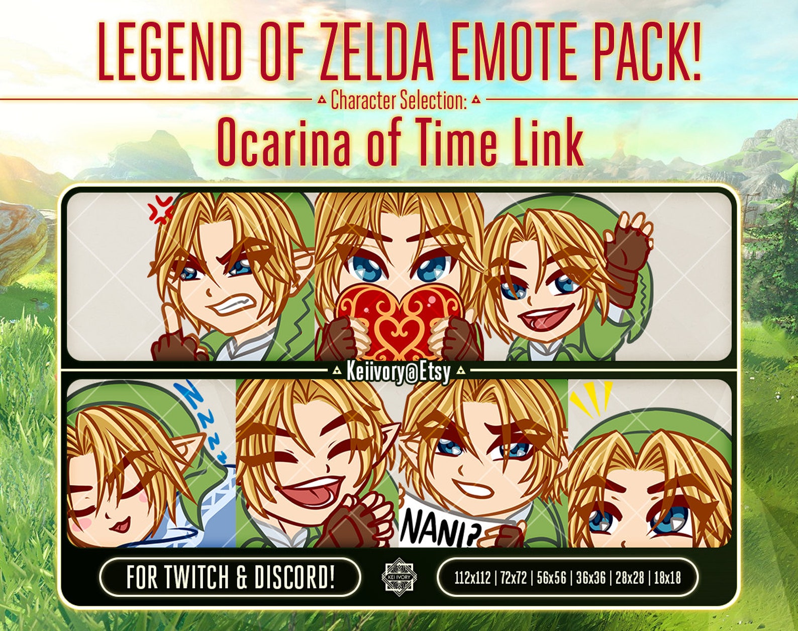 Legend of Zelda: Link Emote Pack! - Etsy