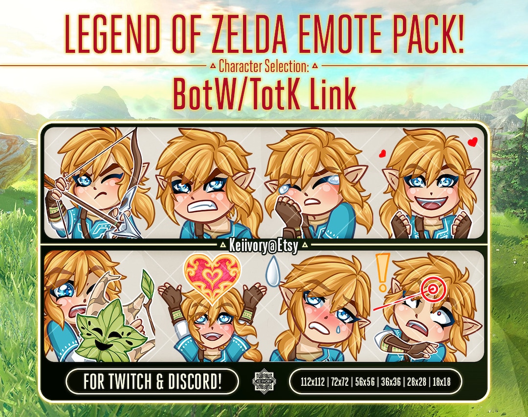 Legend of Zelda: Breath of the Wild & Tears of the Kingdom Emote Pack ...
