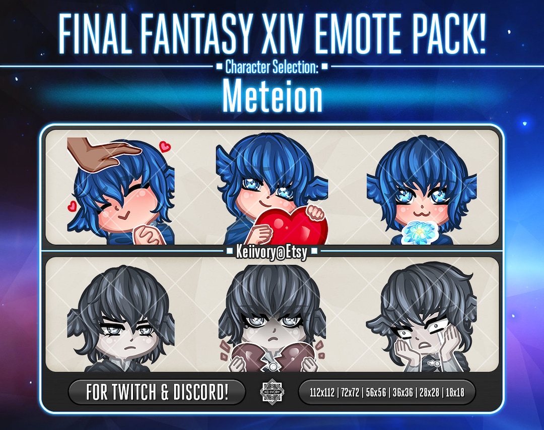 Ffxiv Meteion Emote Pack Etsy