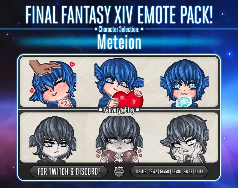 FFXIV Meteion Emote Pack! - Etsy