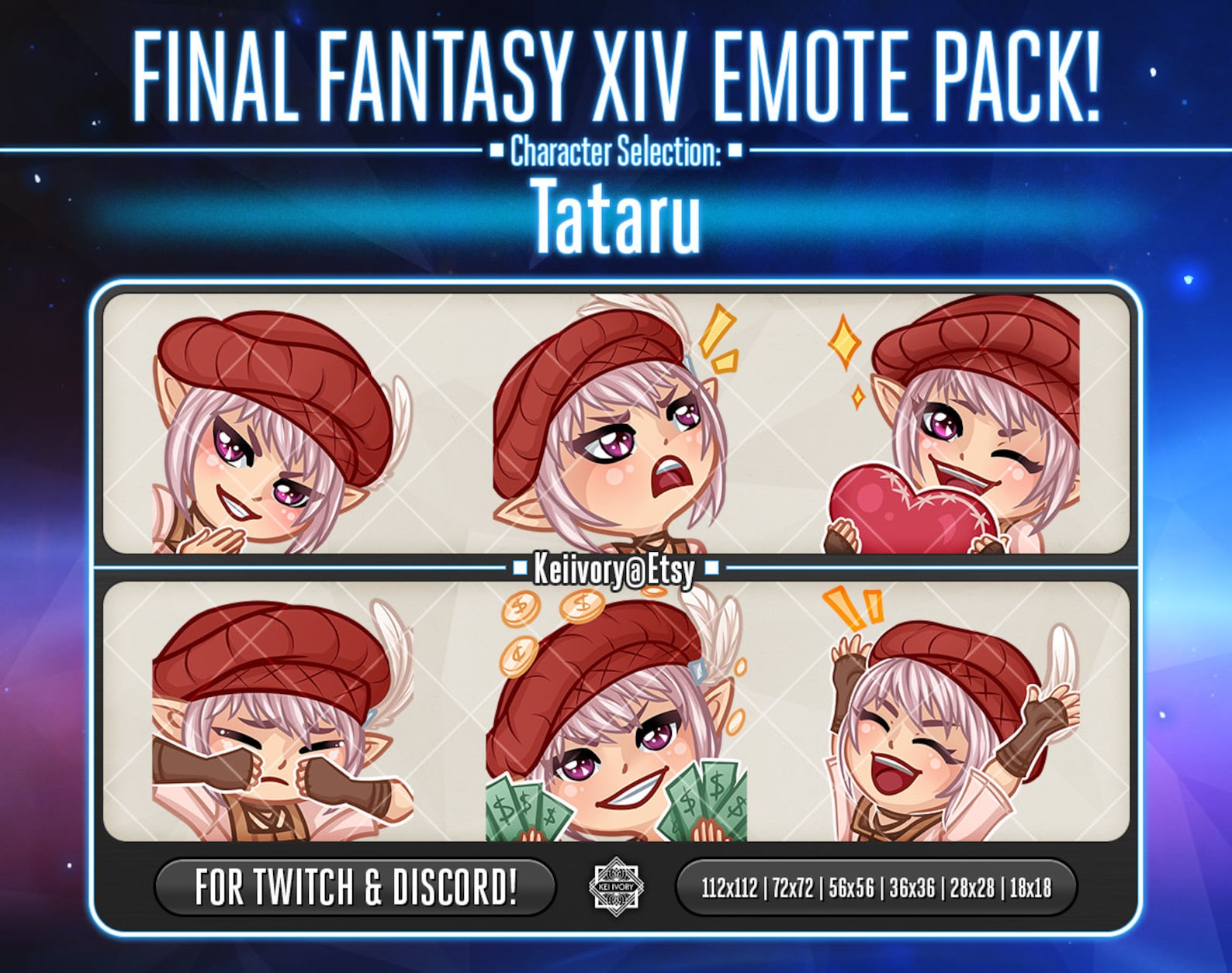 FFXIV Tataru Emote Pack! - Etsy