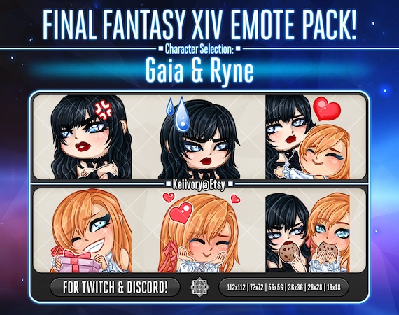 FFXIV Gaia & Ryne Emote Pack - Etsy
