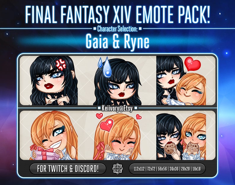 Ffxiv Gaia And Ryne Emote Pack Etsy
