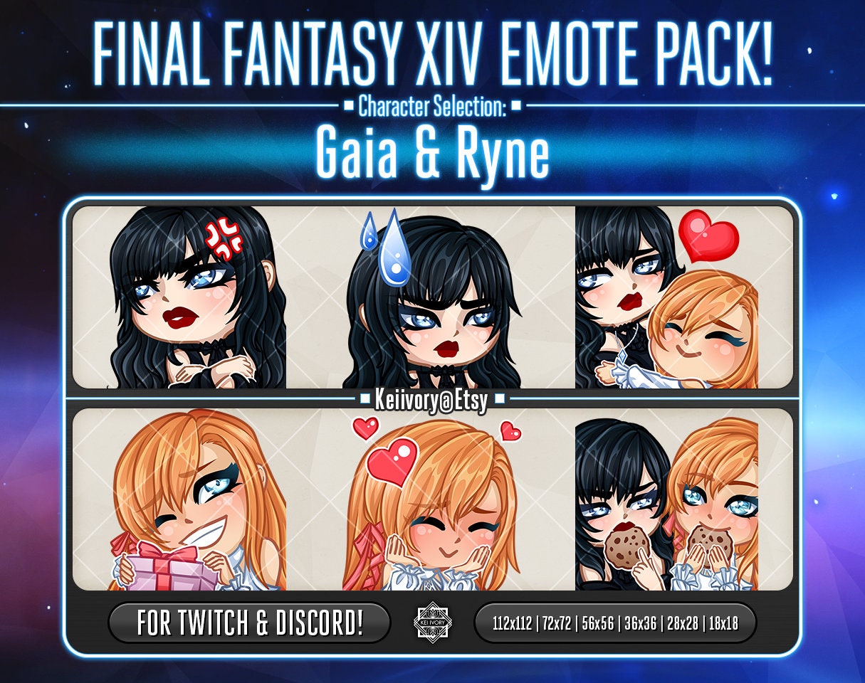 Ffxiv Gaia And Ryne Emote Pack Etsy