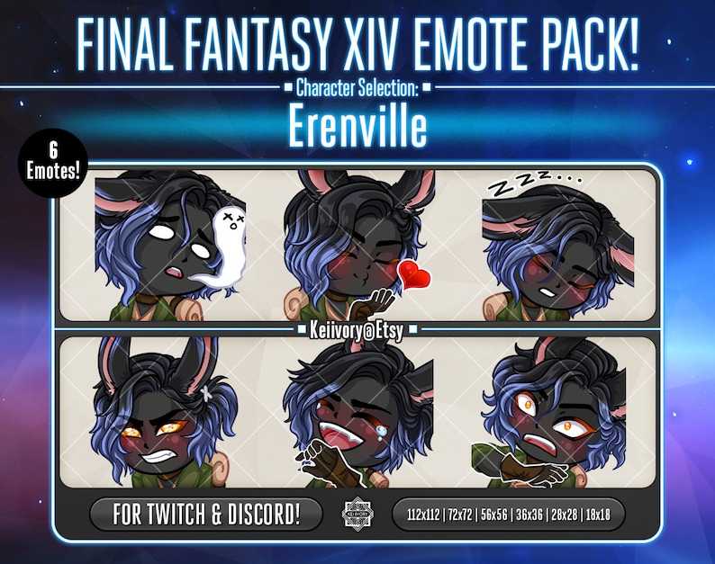 FFXIV Erenville Emote Pack! - Etsy