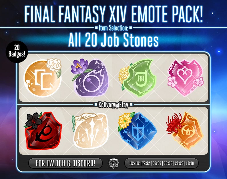 FFXIV All 20 Soul Stone Emotes! - Etsy