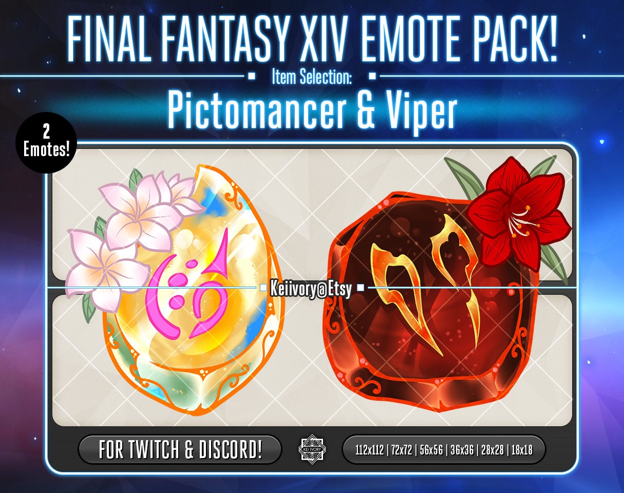 FFXIV Pictomancer and Viper Soul Stone Emotes - Etsy