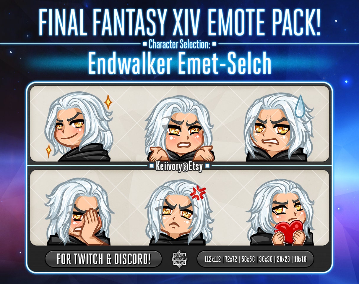 FFXIV Endwalker Emet Selch Emote Pack! - Etsy