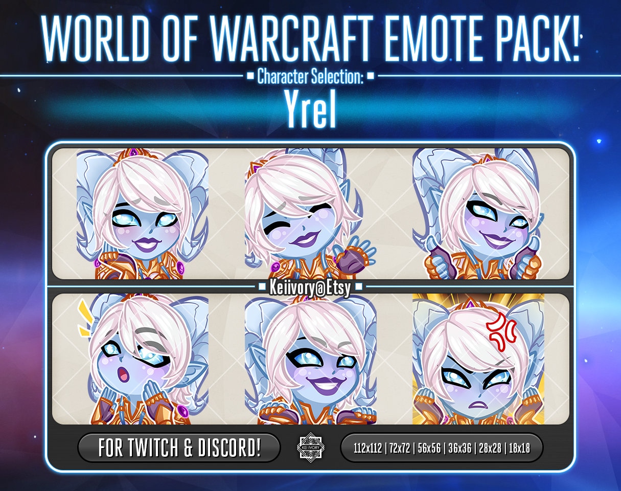 World of Warcraft: Yrel Emote Pack! - Etsy