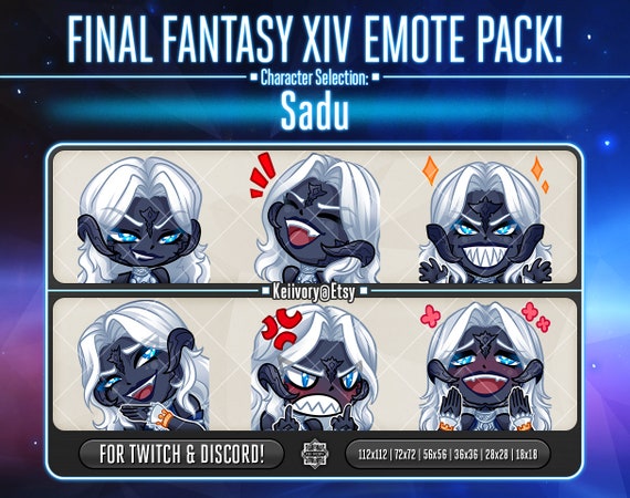 FFXIV Sadu Emote Pack - Etsy UK