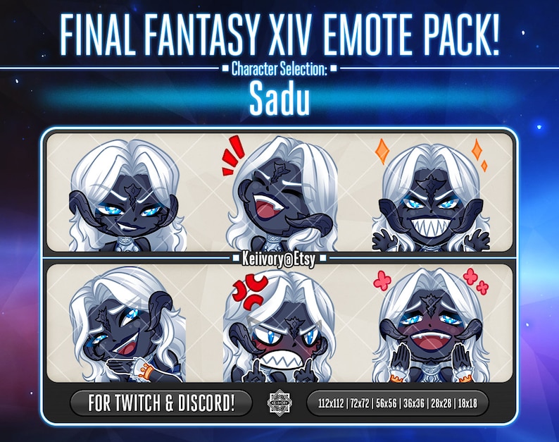 FFXIV Sadu Emote Pack! - Etsy