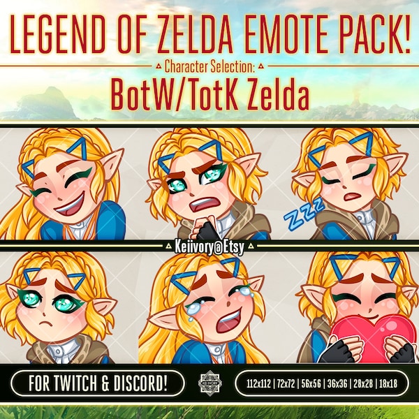 Legend of Zelda: Breath of the Wild & Tears of the Kingdom Emote Pack ...