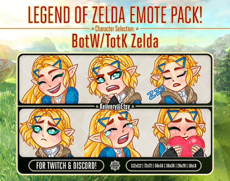 Legend of Zelda: Breath of the Wild & Tears of the Kingdom Emote Pack ...