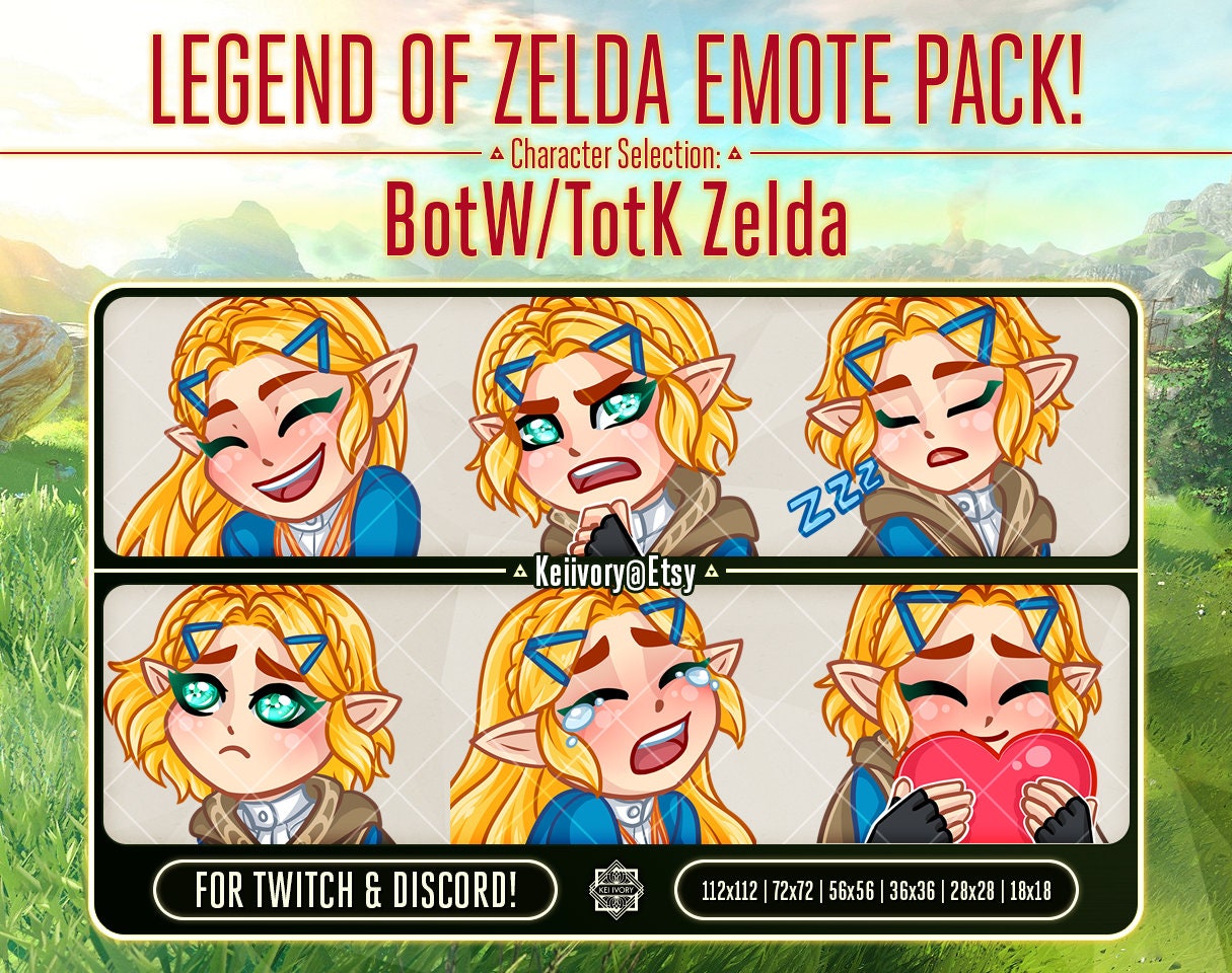 Legend of Zelda: Breath of the Wild & Tears of the Kingdom Emote Pack ...