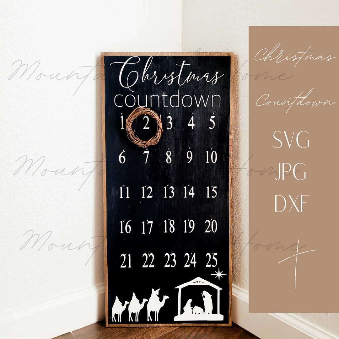 Christmas Countdown | Christian Svg | Christian Christmas Svg ...