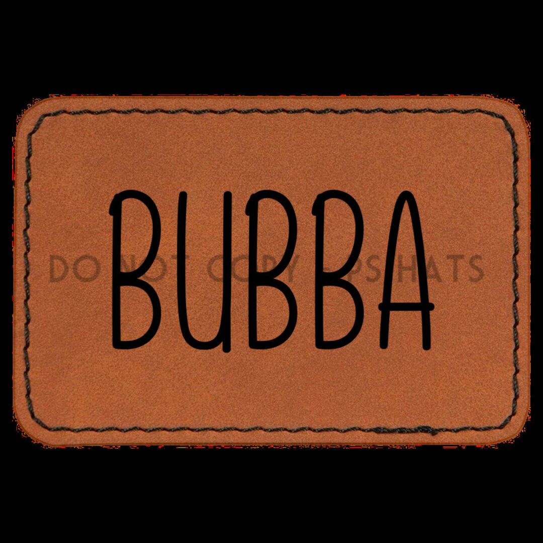 Bubba PNG - Hat Patch Downloads, Hat PNG Files + Mock-up or T-shirt ...