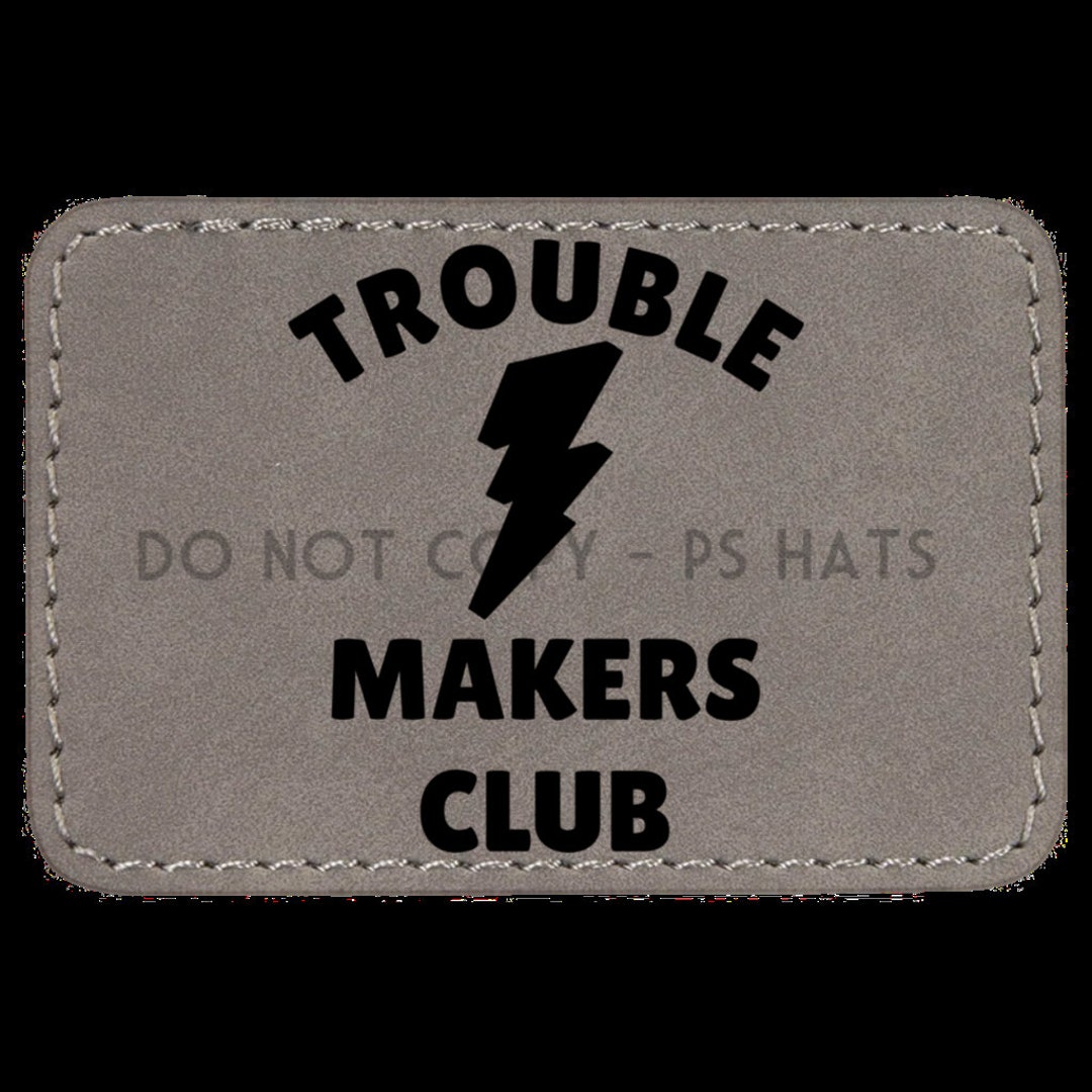 Trouble Makers Club PNG - Hat Patch Downloads, Hat PNG Files + Mock-up ...