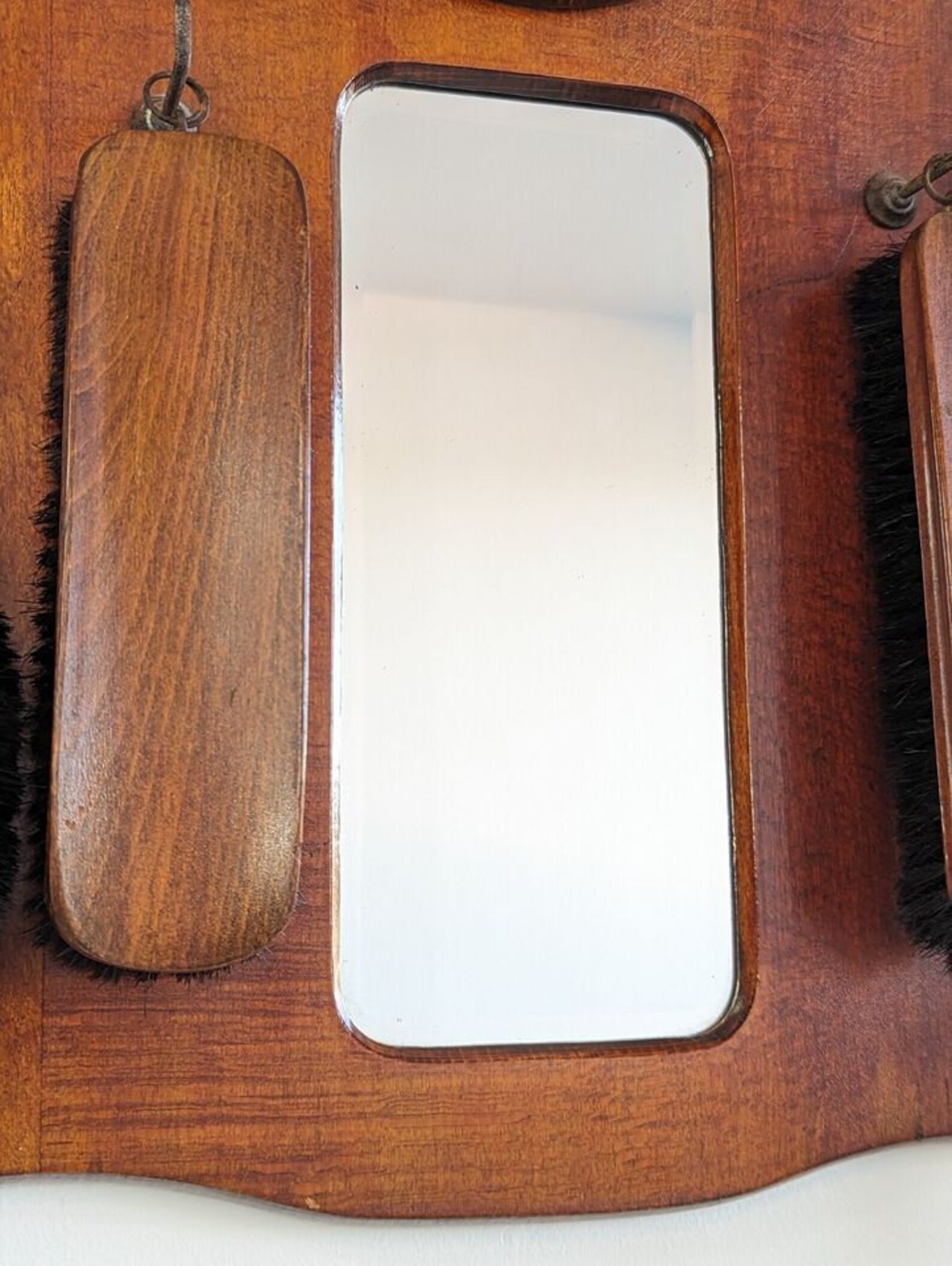 Mahogany Barometer With Clothes Brush Set by J. G. Gischard, Vintage ...