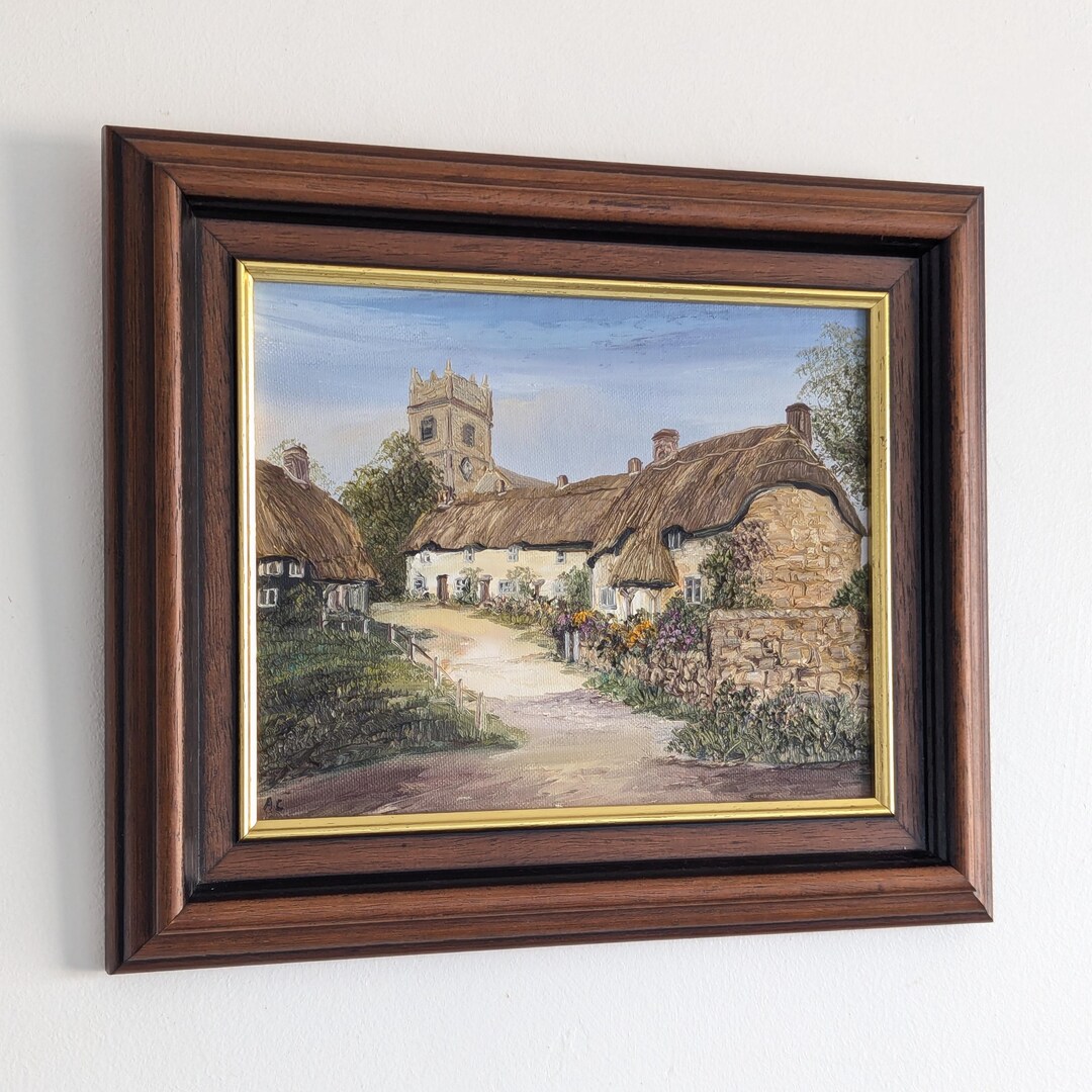 Vintage Oil Painting, Signed, Ann Celia Freeman, Godshill, Isle of ...