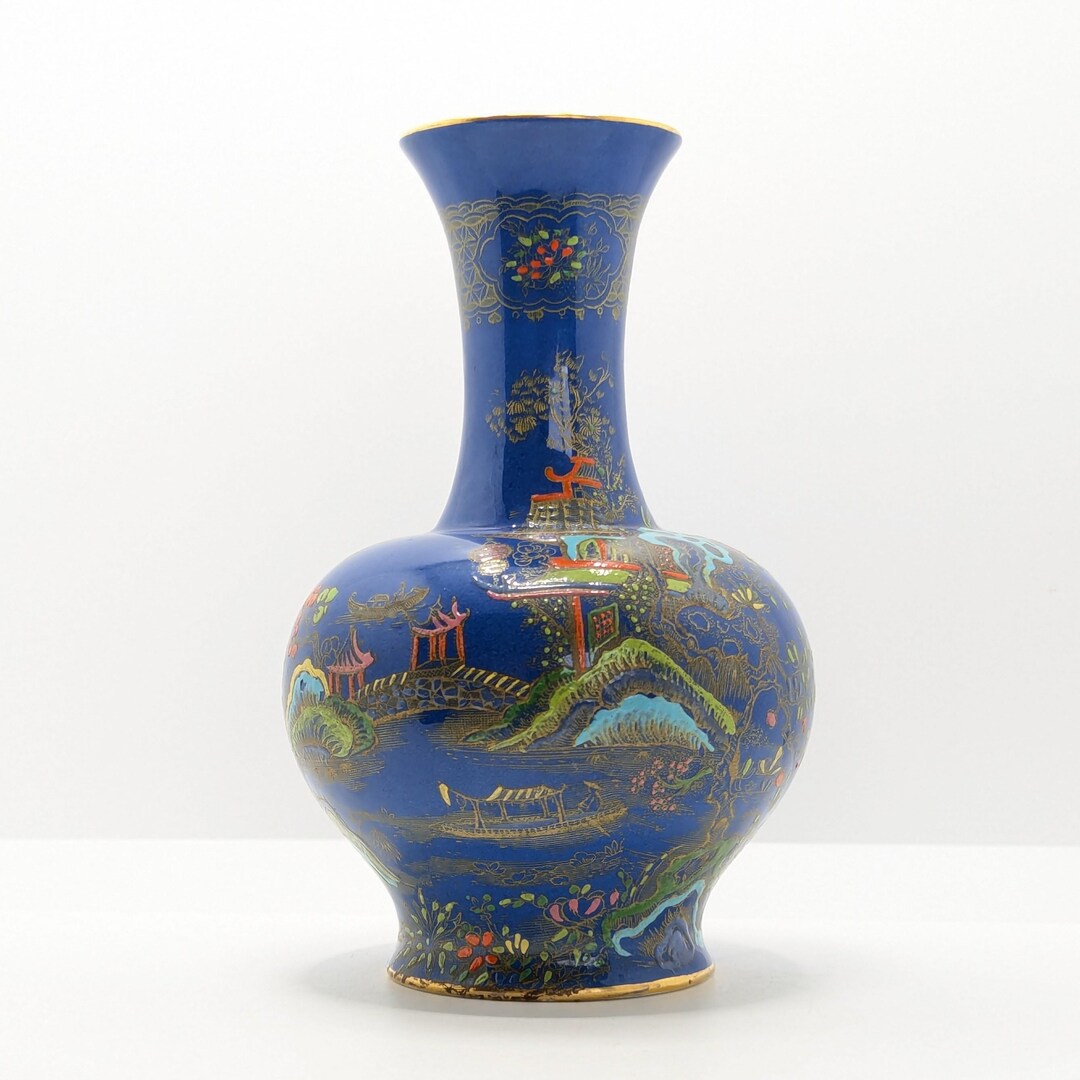 Wilton Ware Chinoiserie Vase, Horace Wain for AG Harley Jones, Antique C. 1920s - Etsy