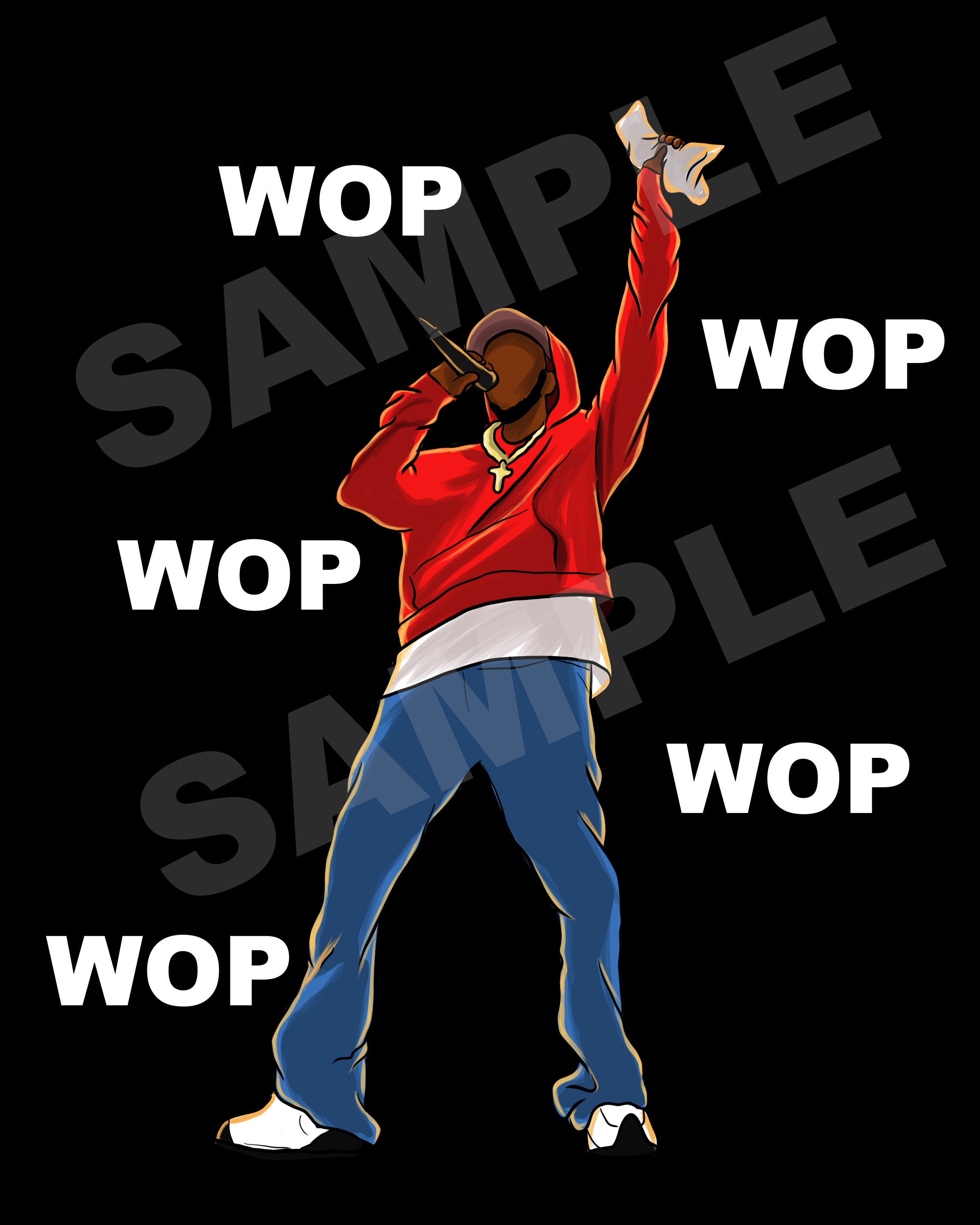 KENDRICK LAMAR WOP T-shirt - Etsy